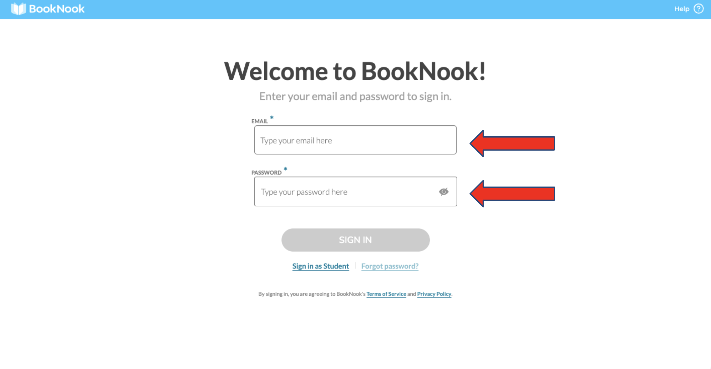 Logging into BookNook through Schoology for Designees